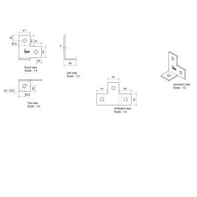 Left triangular connector - شرکت راستین رابط