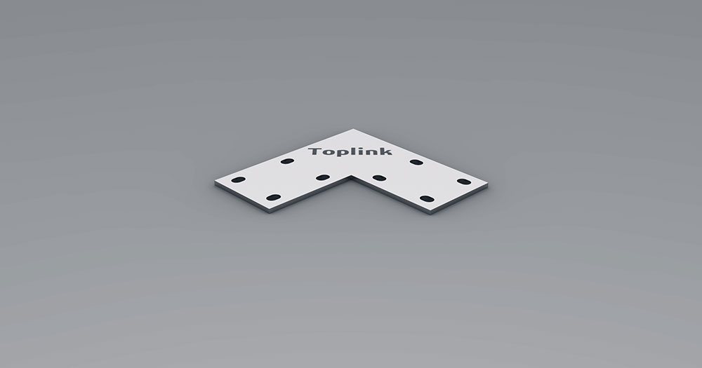 L-shaped plate connector 80 - شرکت راستین رابط خوب